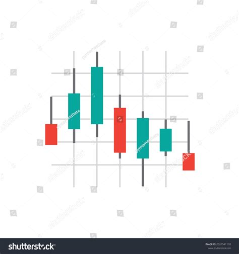 Candlestick Chart Graph Background Stock Vector Royalty Free Shutterstock