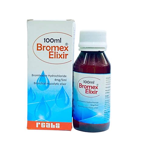 Broncholyte Syrup Elixir Bromhexine X100ml Medecify