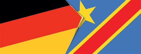 Germany And Dr Congo Flags Two Vector Flags 32054513 Vector Art At Vecteezy