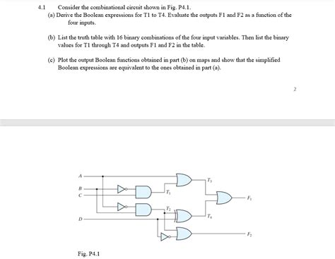 Solved Consider The Combinational Circuit Shown In Fig Chegg