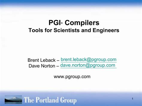 ppt pgi compilers tools for scientists and engineers powerpoint