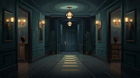 Dark House Hallways