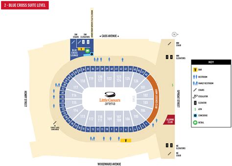 Little Caesar Arena Venue And Parking Maps 313 Presents