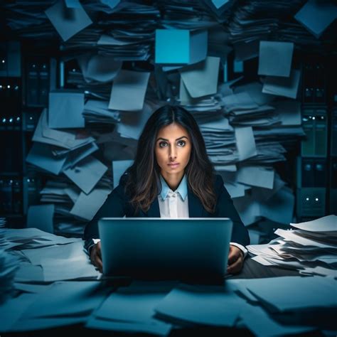 Premium Photo Business Woman Using Laptop To Document Management Concept Online Documentation