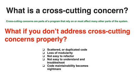 Solve Cross Cutting Concerns With Aspect Oriented Programming Aop Ppt