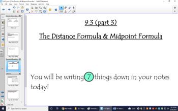 Part The Distance And Midpoint Formulas Video Link Included