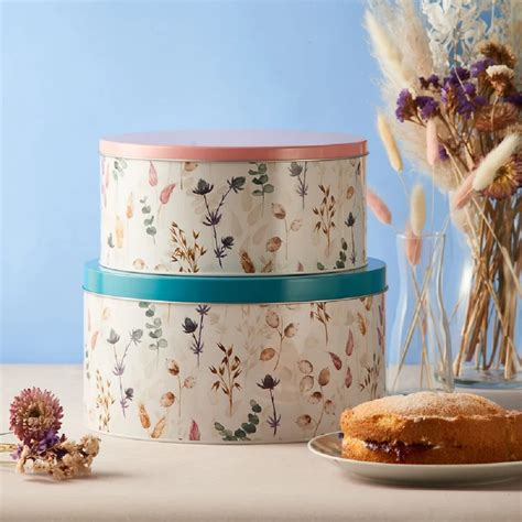 Cake Tin Set Set Of 2 Meadow Cake Tins Round The Big Kitchen Cookware Bakeware