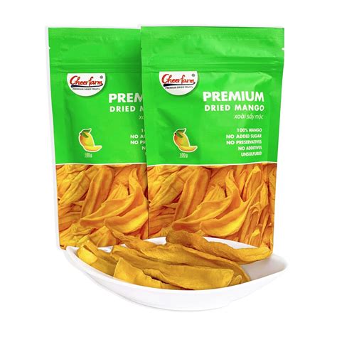 Cheerfarm Vietnam Dried Mango No Sugar Added Premium Dry