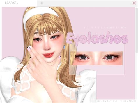 3d Eyelashes V2 ∣ Learxfl On Patreon Sims 4 Cc Eye Lashes Patreon
