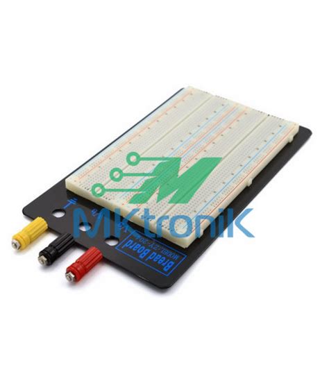 Protoboard 1660 Puntos Con Base Metalica Y Bornes De Conexion Tablero Para Practicas