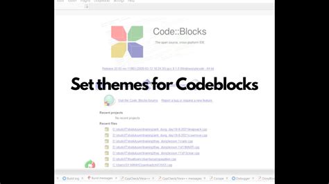 HƯỚng DẪn Set Themes Cho Codeblocks Youtube