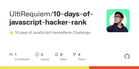 GitHub UltiRequiem Days Of Javascript Hacker Rank Days Of JavaScript HackeRank Challenge