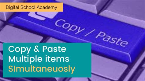 How to copy & paste multiple items at a go in any document | Windows - YouTube