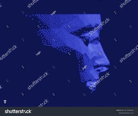Network Forming Ai Human Face Technology Stock Vector Royalty Free 2213596439 Shutterstock