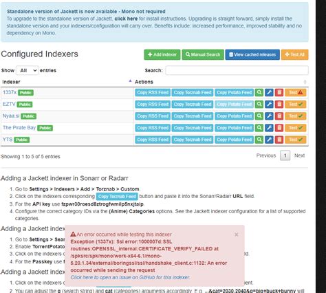 [1337x] Exception (1337x): Ssl error:1000007d:SSL routines:OPENSSL_internal:CERTIFICATE_VERIFY ...