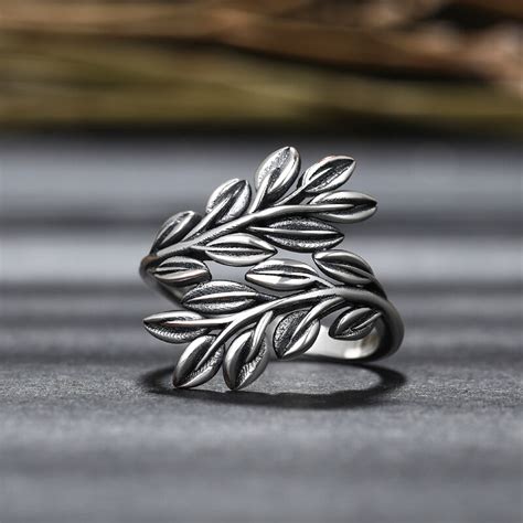 Jeulia Branches And Leaves Bypass Design Sterling Silver Ring Jeulia Jewelry