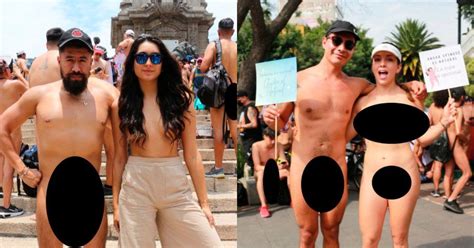 Día al Desnudo así marcharon sin prejuicios ni ropa decenas de personas en CDMX Infobae