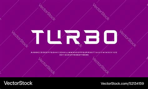 Tech Thick Font Digital Cyber Bold Alphabet Vector Image