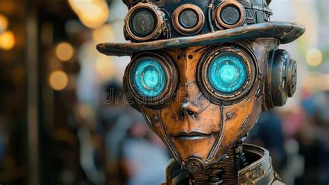 Steampunk Robot Face Steampunk Skull Half Robot Head Approx