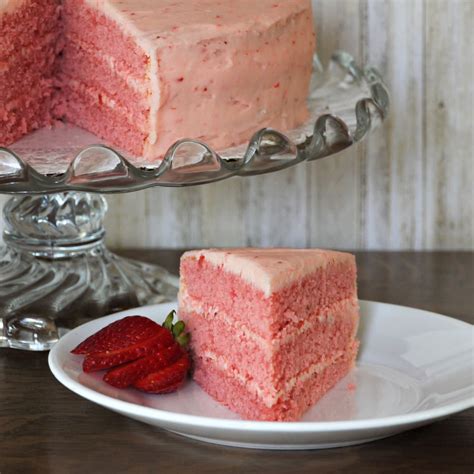 Slice Of Strawberry Cake
