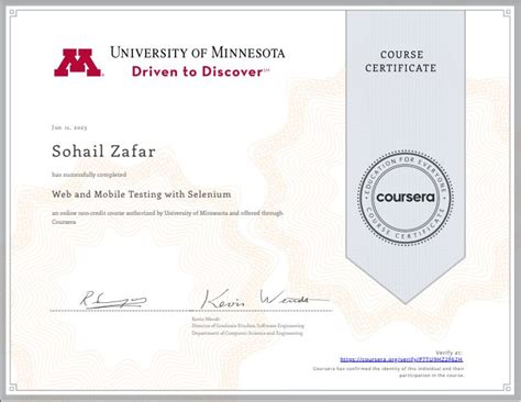 Sohail Zafar On Linkedin Certification Webtesting Mobiletesting Selenium Continuouslearning