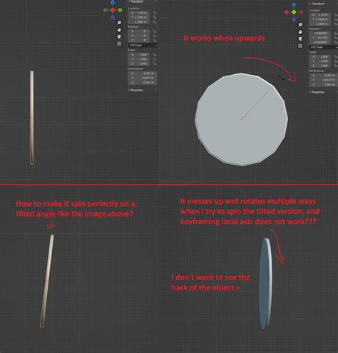 How To Make A Tilted Object Spin Perfectly This Is Driving Me Crazy R Blender