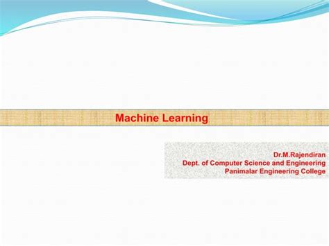 Introduction To Machine Learning Pptx Artificial Intelligence Technology And Computing