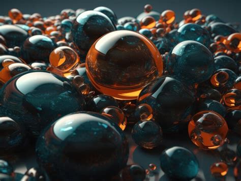 Premium Ai Image Translucent Glass Stones And Pebbles Abstract Background With Geometric