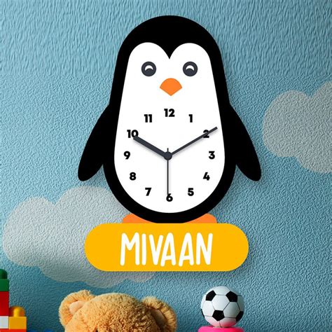 Personalized Animated Wall Clock With Name