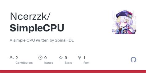 Github Ncerzzk Simplecpu A Simple Cpu Written By Spinahdl
