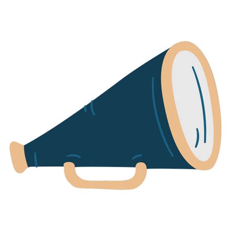 Diseño Png Y Svg De Dibujo De Megáfono Azul Para Camisetas