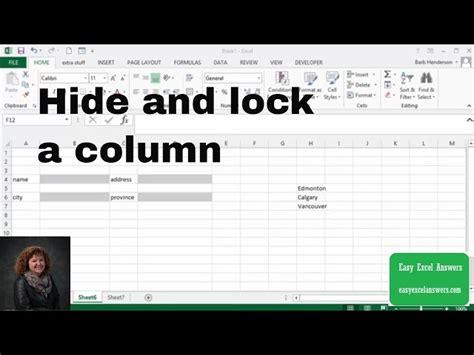 how to show hidden columns in excel