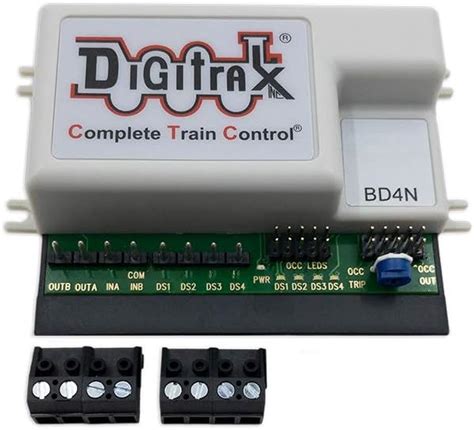 Digitrax Bd4n 4 Block Occupancy Detector White Model Train Occupancy Detector