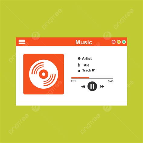 Music Player Interface Vector Hd Png Images Music Player App Interface
