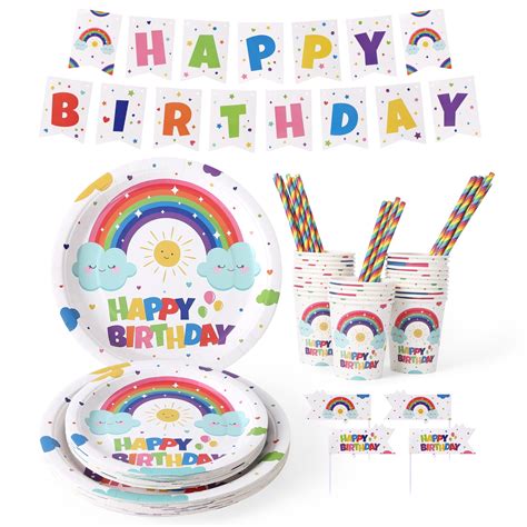 Dsstyles Birthday Party Supplies Happy Birthday Paper Plates Cups