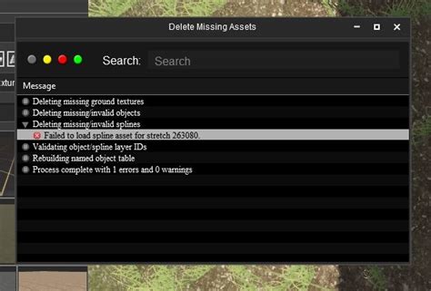 Cannot Delete Missing Asset Error Resolved Trainz