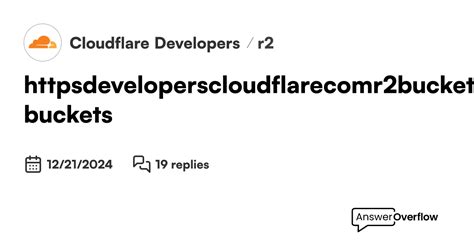 R2bucketscreate Buckets Cloudflare Developers