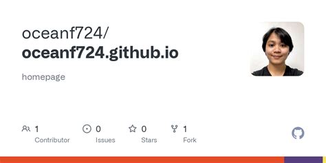 Github Oceanf724 Homepage