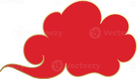 Chinese Red Clouds Illustration 15098455 Png