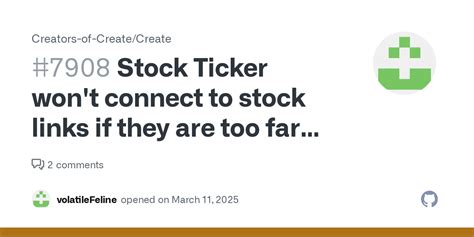 Stock Ticker Wont Connect To Stock Links If They Are Too Far Away