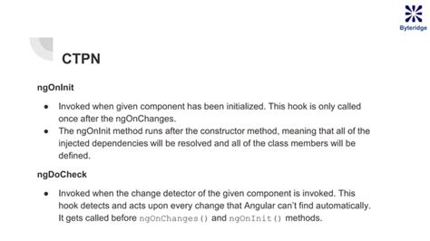 angular lifecycle hooks byteridge pptx