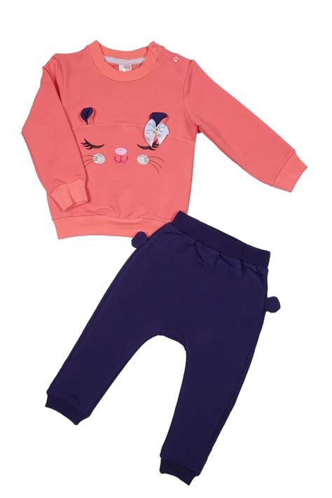 Костюм для девочки Op1409 персиковый V0091084 купить в интернет