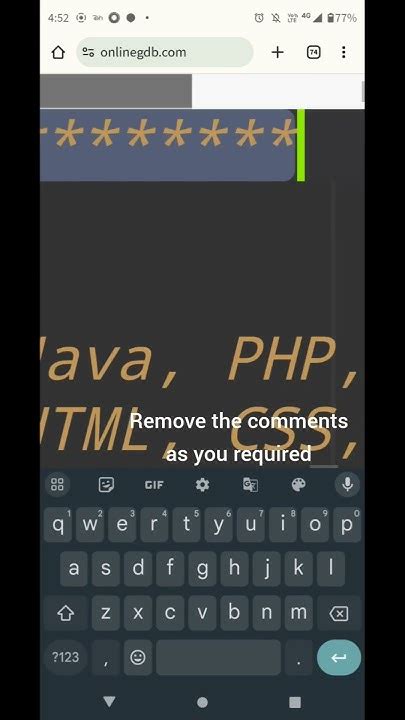 How To Open An Onlinegdb Compiler In Mobile C Coding Beginners