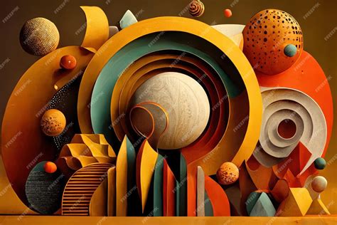 Premium Photo Abstract Illustrations In The Form Of Geometric Triangles And Polygons Creating