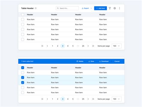 Table Component By Saudin Ceric On Dribbble