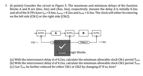 5 6 Points Consider The Circuit In Figure 5 The Maximum And Minimum