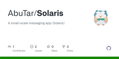 GitHub AbuTar Solaris A Small Scale Messaging App Solaris