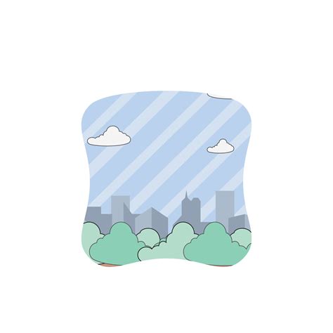 Aesthetic Organic Blobs City Background Shape Cute 17170741 Png