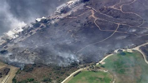 Wildfire Erupts In Malibu Burning At Least 1 Home Amid Gusty Santa Ana