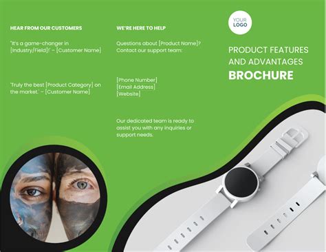 Product Features And Advantages Brochure Template Edit Online